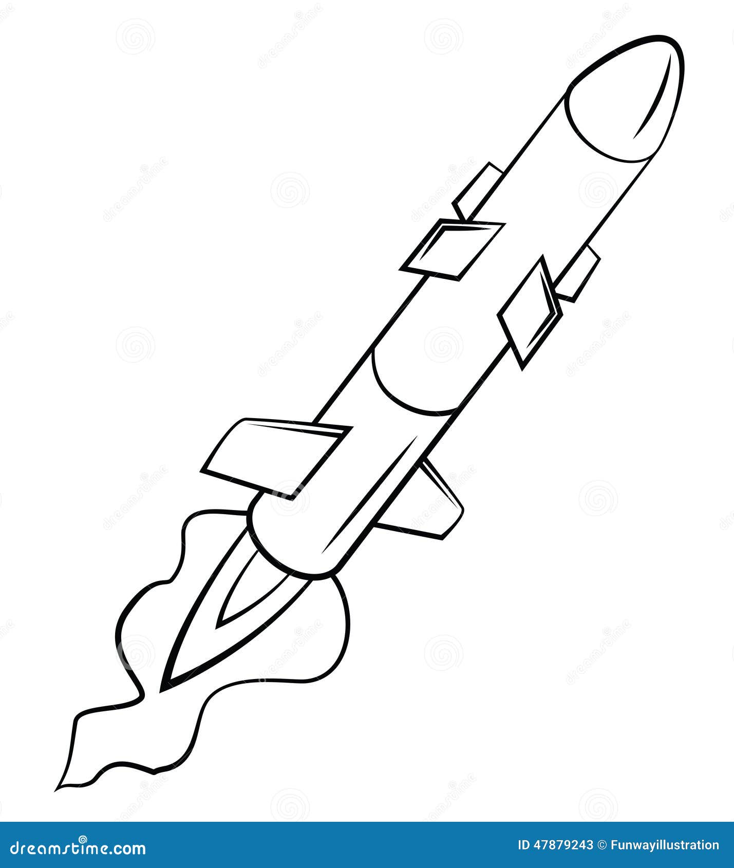 Rocket launch stock vector. Illustration of missile, sign - 47879243