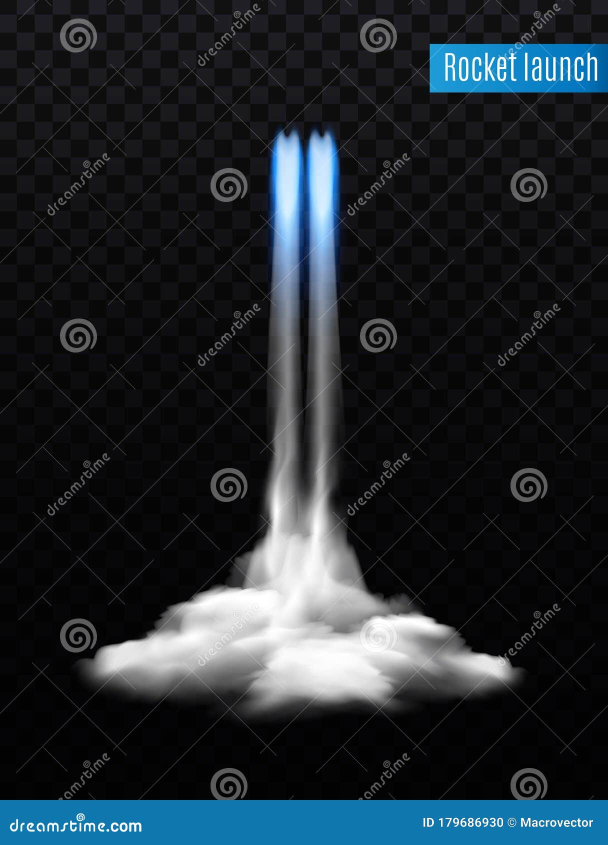 Rocket Flame. Jets Engine Fire Different Shapes Fireballs Decent Vector ...