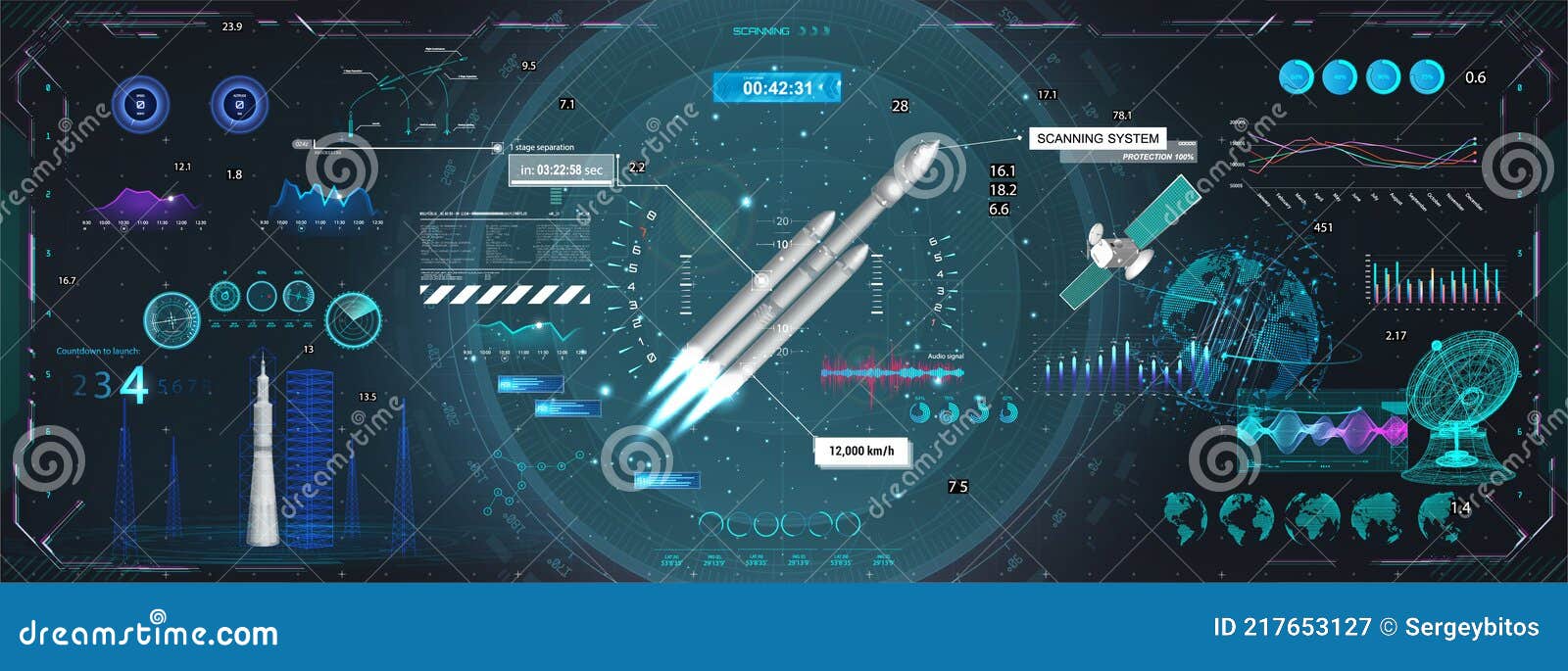 Control Center Cartoon Vector | CartoonDealer.com #18007871