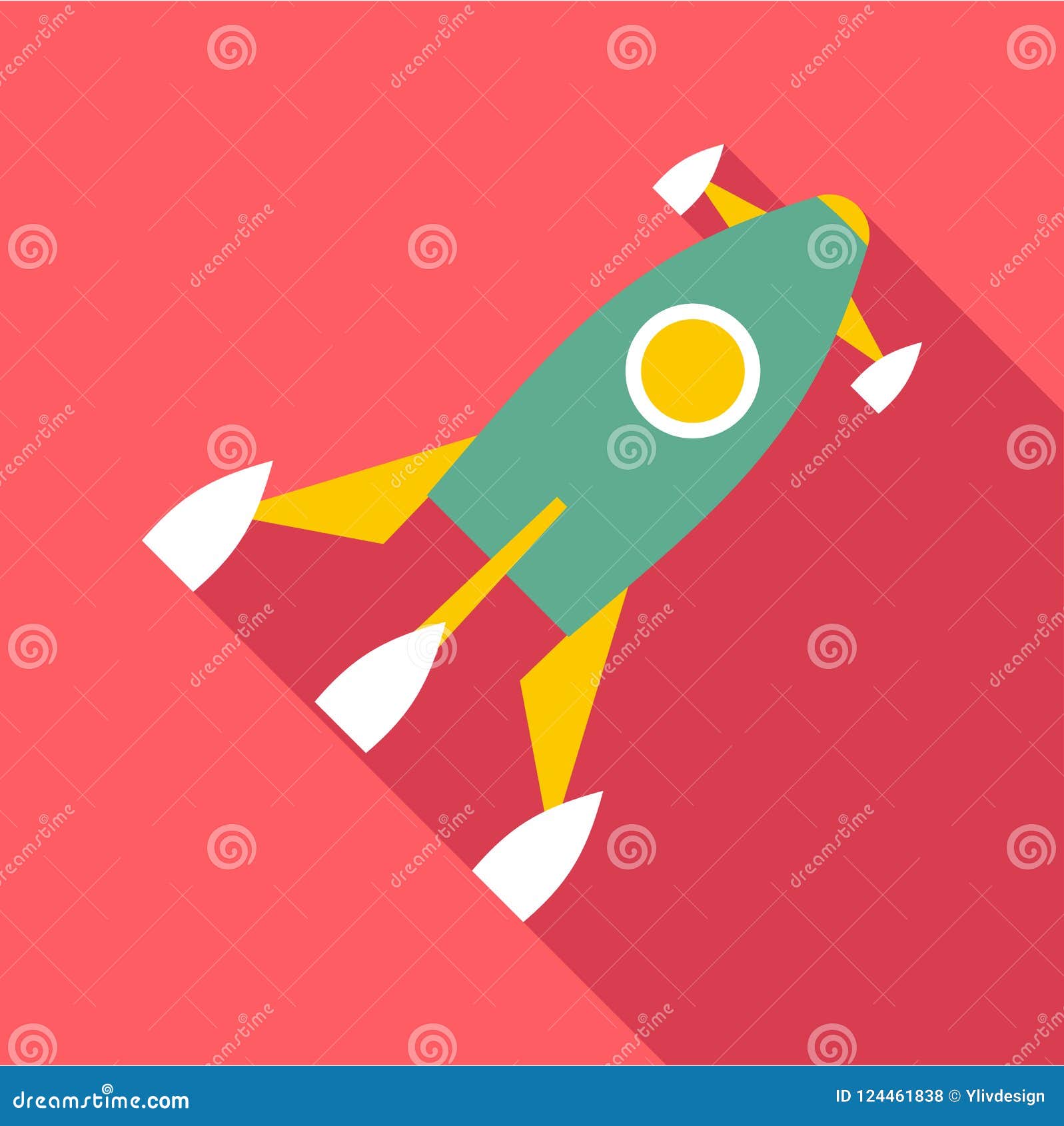 Rocket Launch Icon, Flat Style Stock Illustration - Illustration of ... Rocket Launch Icon, Flat Style Stock Illustration - Illustration of ...