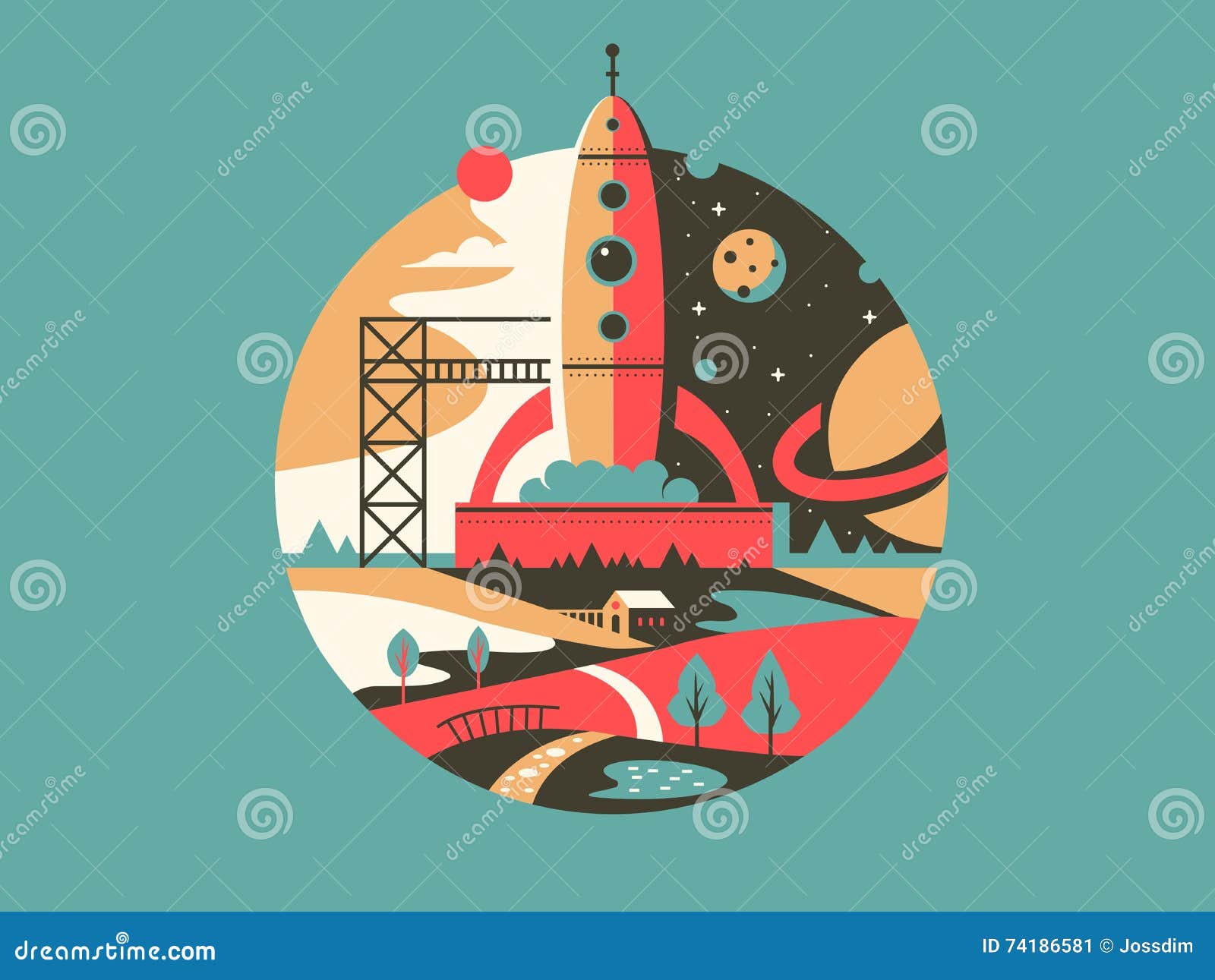 Launch Icon. Simple Element From Startup Icons Collection. Creative ...