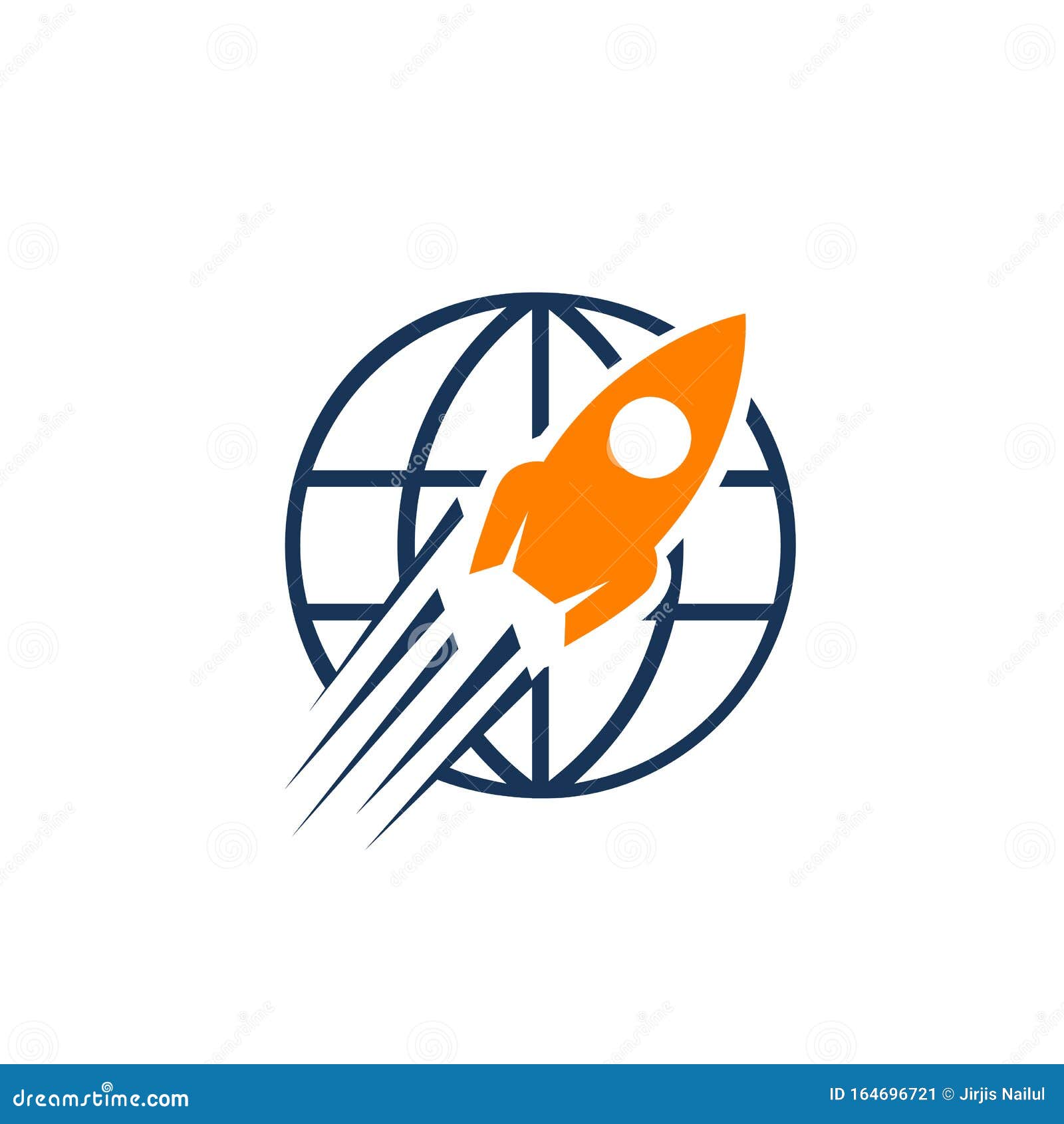 Rocket Launch Icon Vector Logo. Simple Sign Stock Vector - Illustration ...
