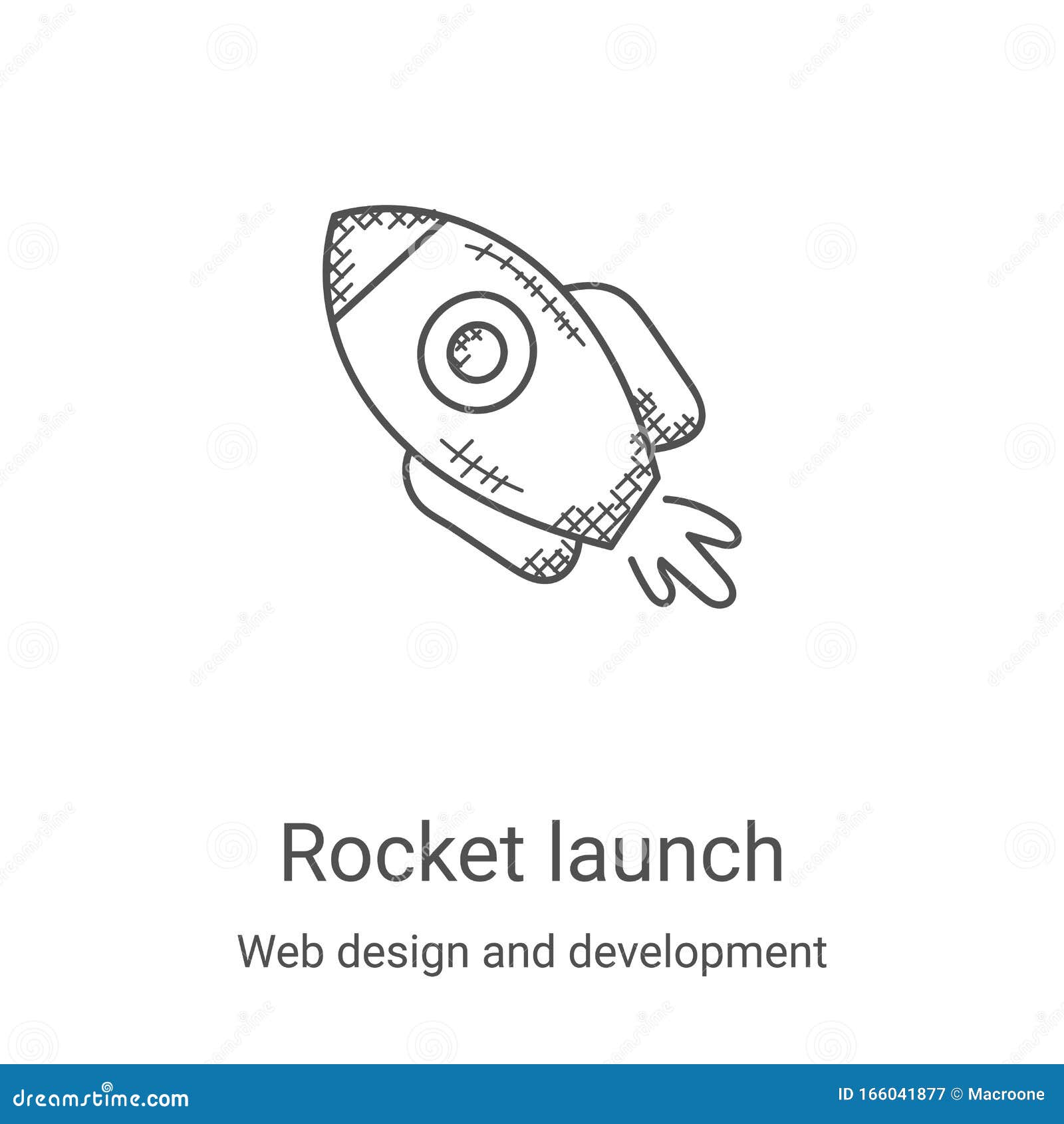 Rocket Launch Icon Vector from Web Design and Development Collection ...