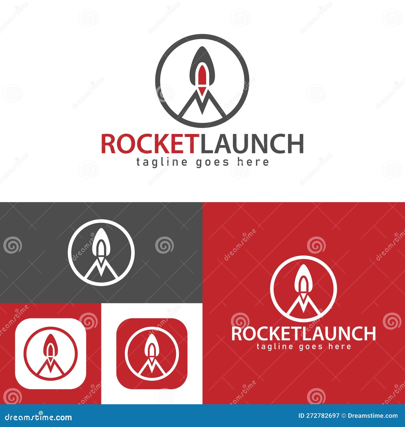Rocket Launch Logo.Creative Modern Logo. Rocket Icon. Vector ...