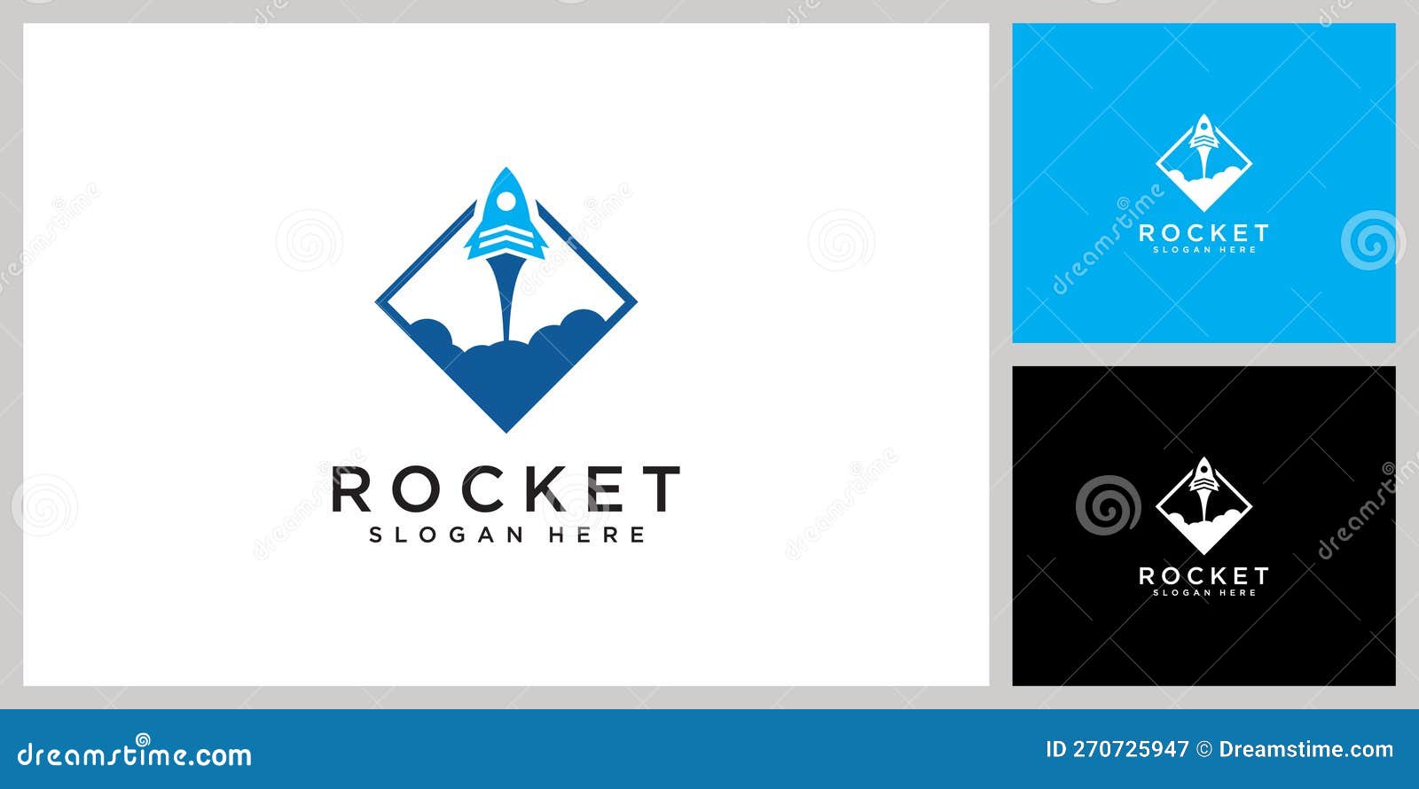 Rocket Launch Logo Vector Template Stock Vector - Illustration of ...