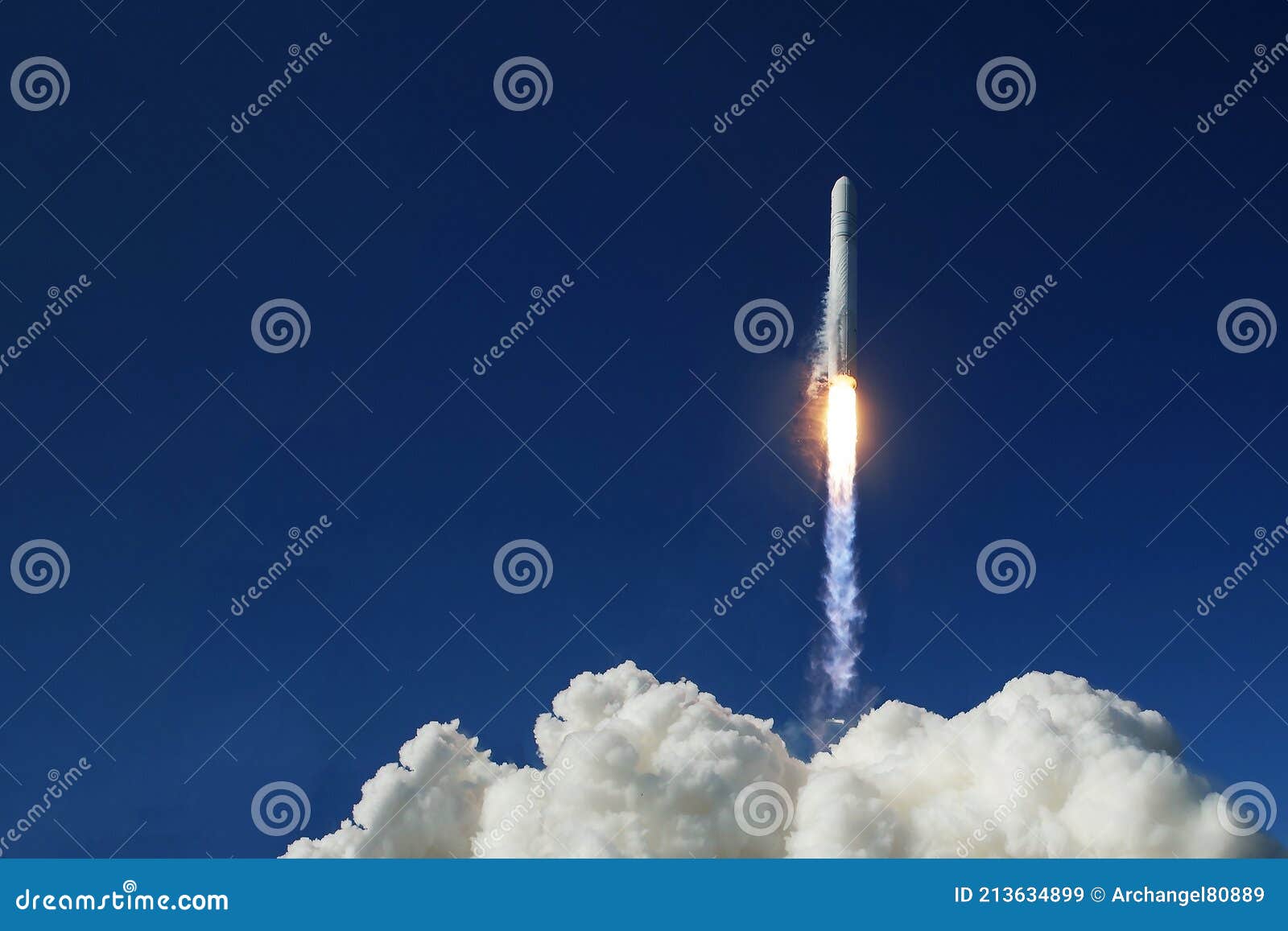 Rocket Launch into Open Space. Elements of this Image Were Furnished by ...