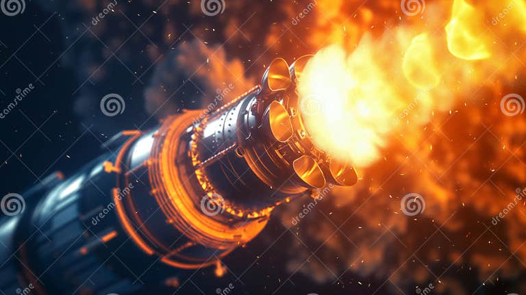 Rocket Launch Thruster Ignition Stock Image - Image of rocket, liftoff ...