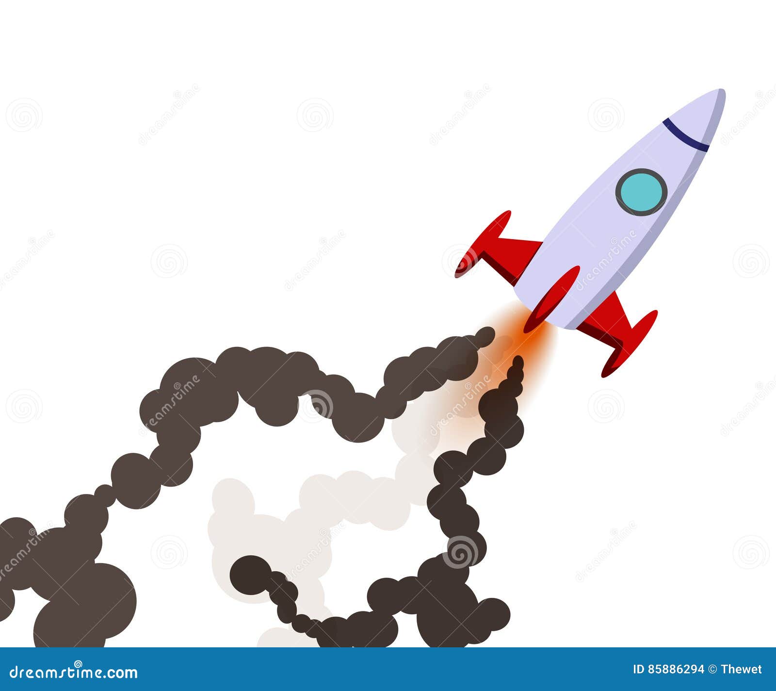 Smoking Rocket Cartoon | CartoonDealer.com #49018319