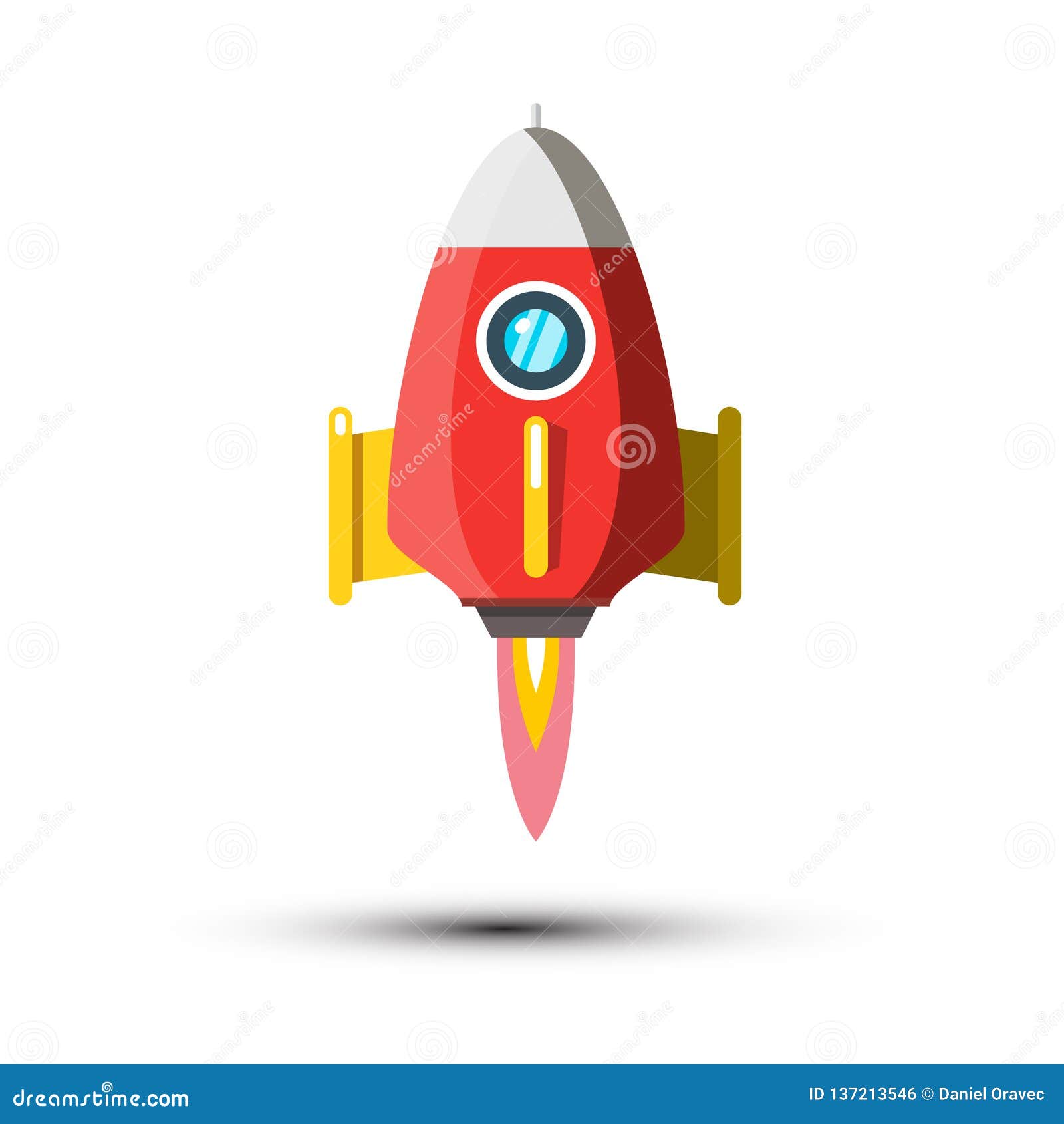 Rocket Launch Vector Symbol Isolated Stock Vector - Illustration of ...