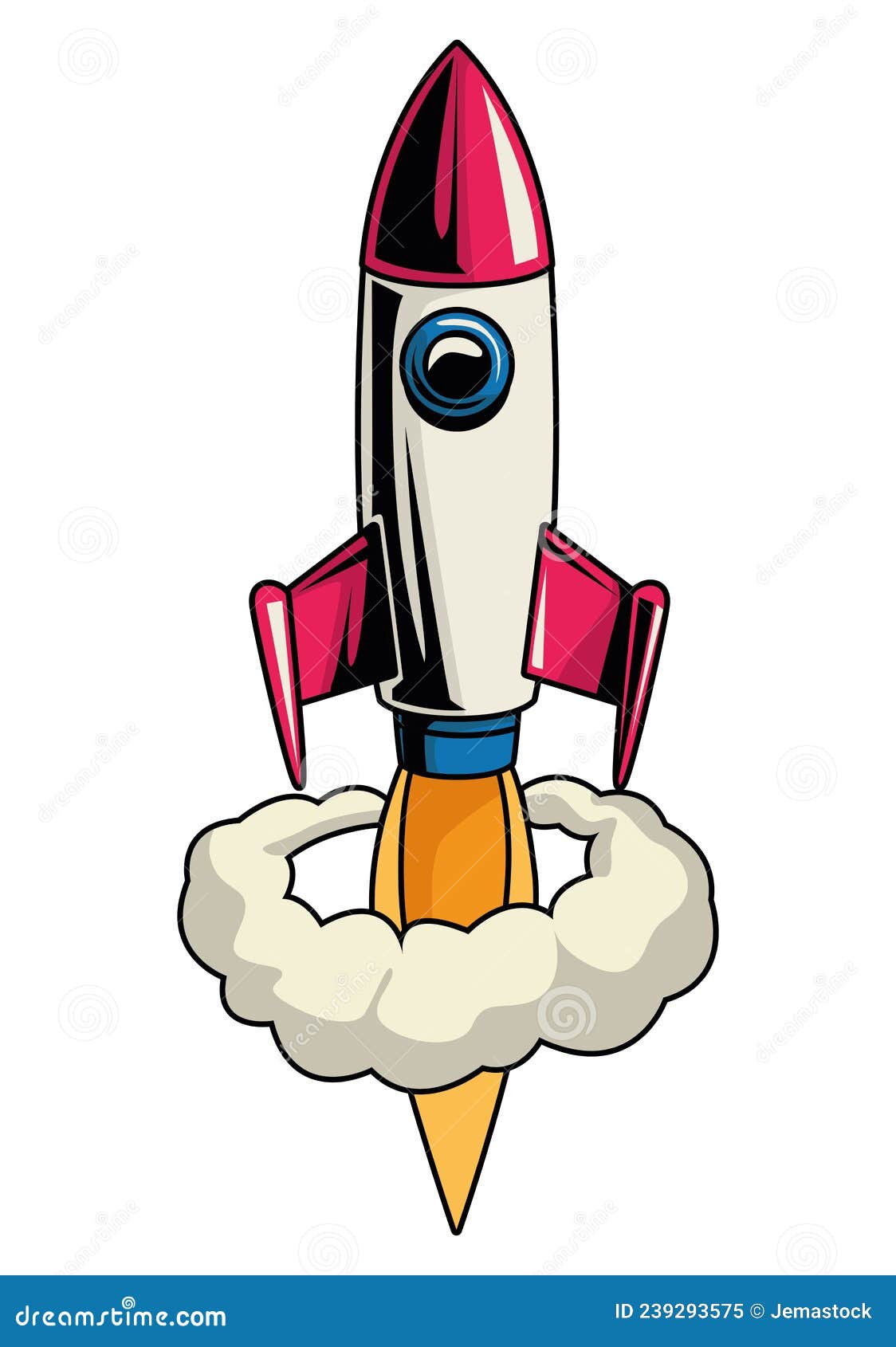 Rocket launcher pop art stock vector. Illustration of comic - 239293575