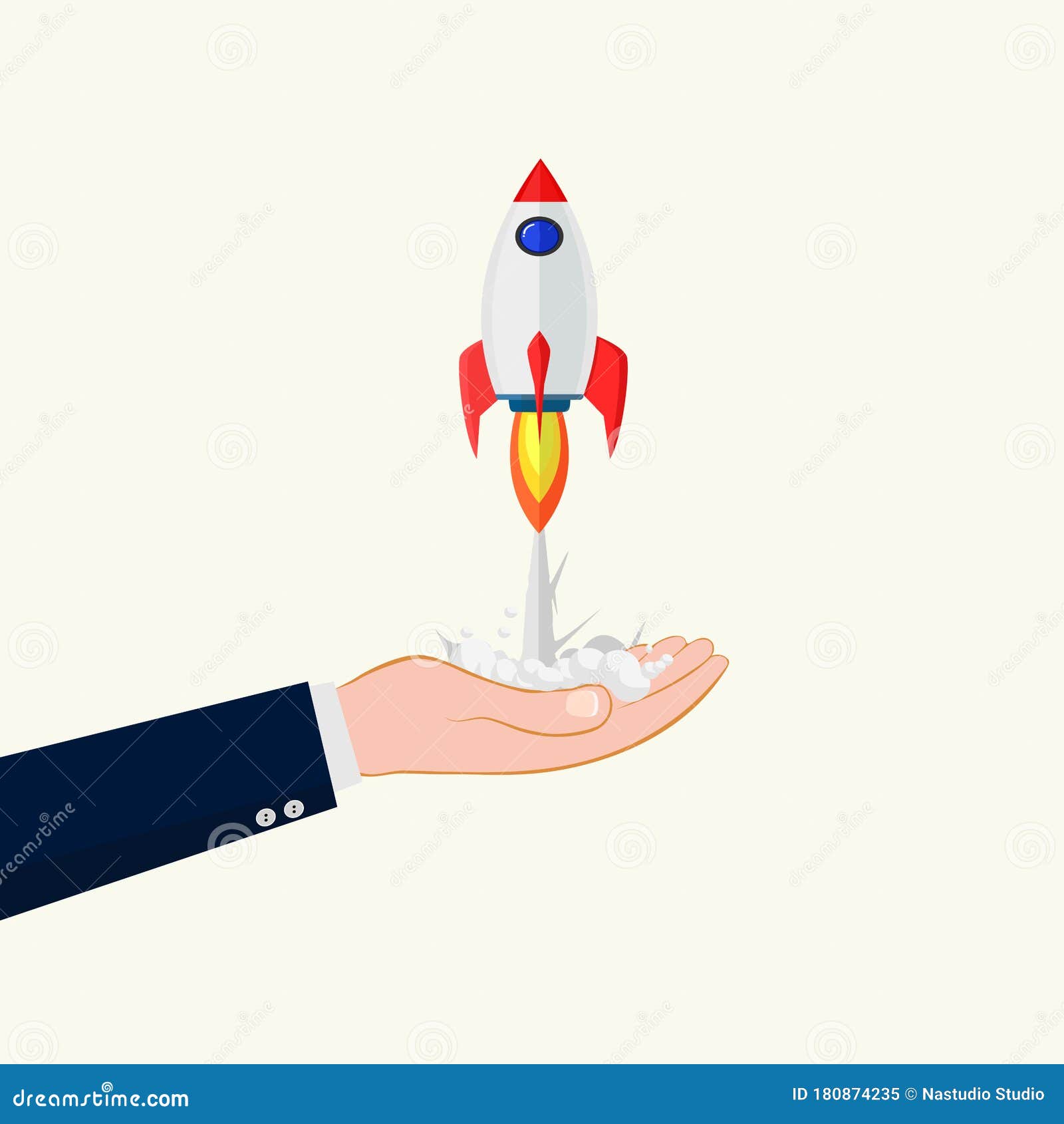 Launcher Vector Icon On White Background. Flat Vector Launcher Icon ...