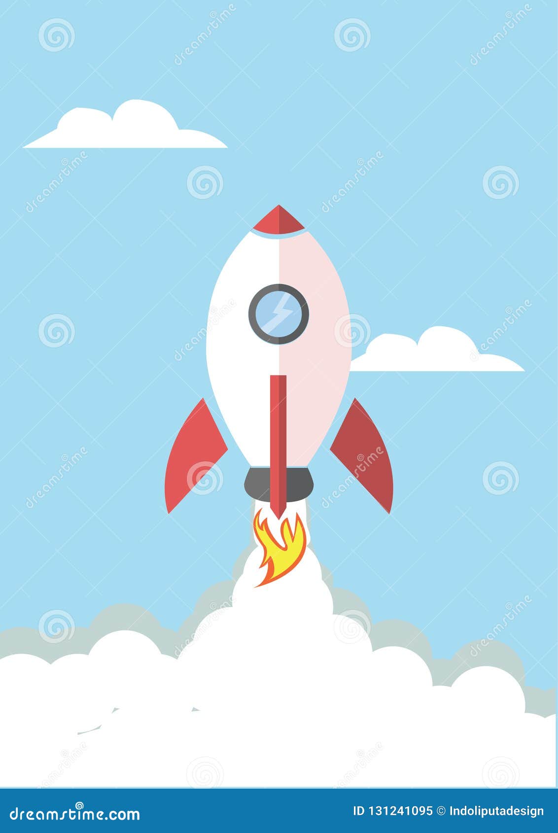 Rocket Vector stock vector. Illustration of fuel, gravity - 131241095