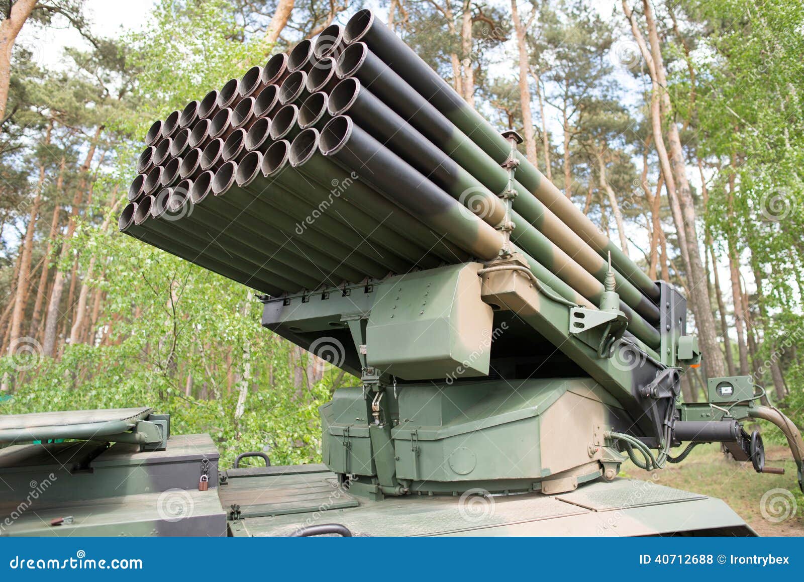 Rocket launcher vehicle stock photo. Image of land, armor - 40712688