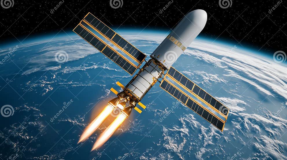 Rocket Launches into Orbit from Earth, Showcasing Advanced Space ...