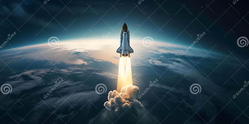 Rocket Launches into Space Symbolizing Advancements in Technology and ...