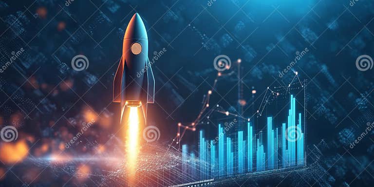 Rocket Launching with Business Graph a Creative Visual Representation ...