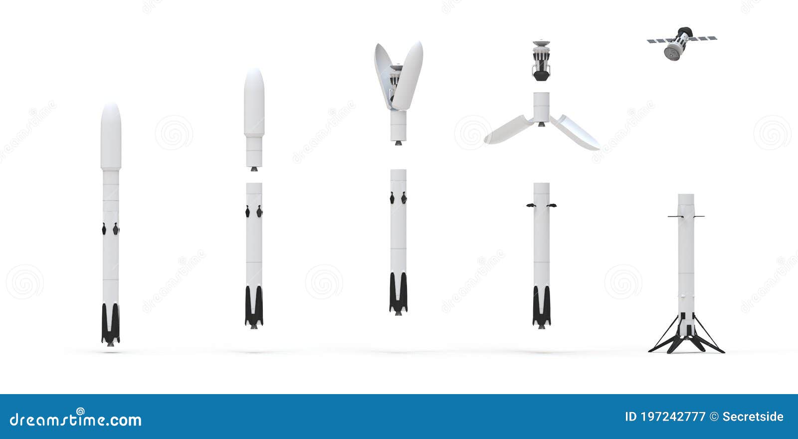 3D Rendering CubeSat With Solar Panels Stock Photography ...