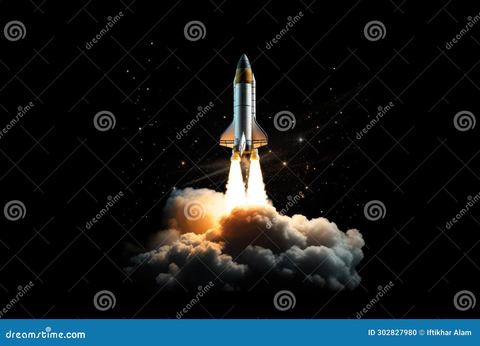 Rocket Launching into the Sky, a Powerful Journey of Exploration and ...