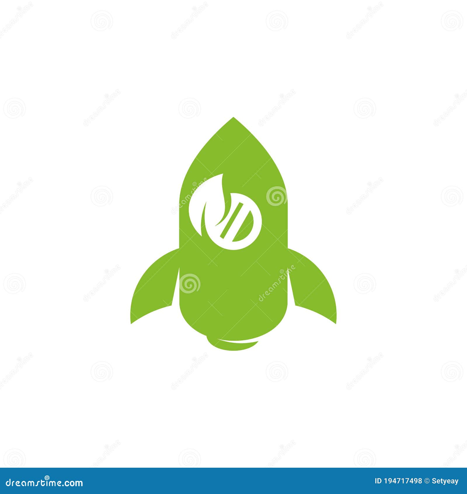 Rocket Leaf Logo Icon Vector Template, Creative Design, Symbol Stock ...