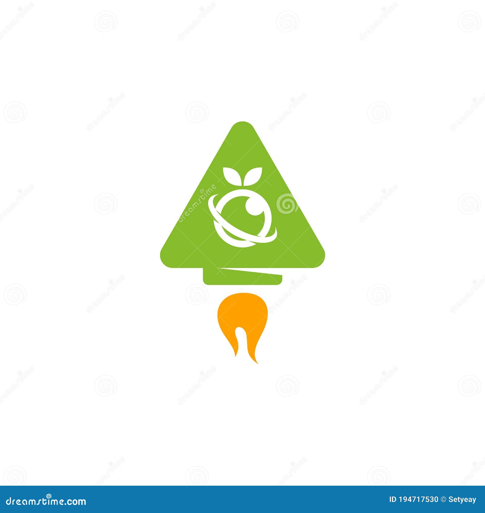 Rocket Leaf Logo Icon Vector Template, Creative Design, Symbol Stock ...