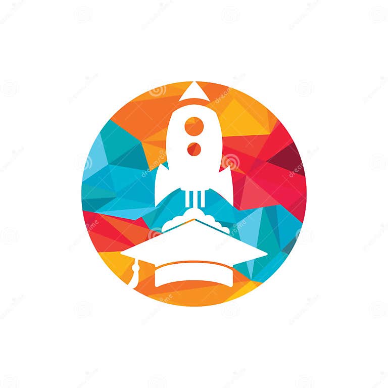 Rocket Learning Vector Logo Design Template. Stock Vector ...
