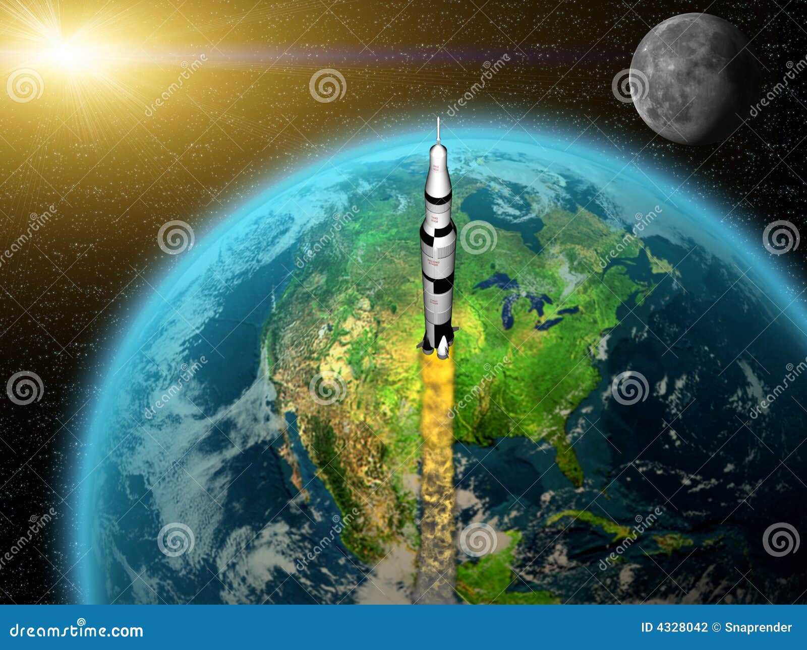 Nasa Launch Leaving Earth