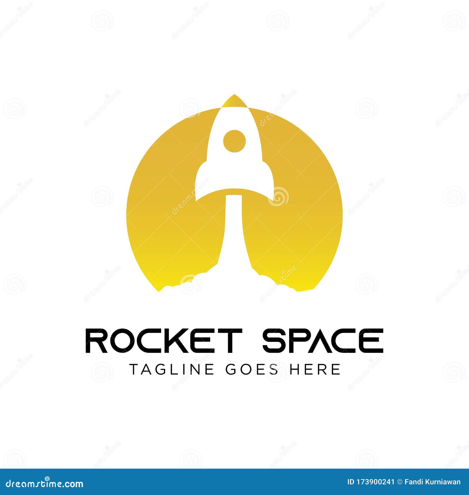 Rocket Logo Concept. Creative Minimal Design Template. Symbol for ...