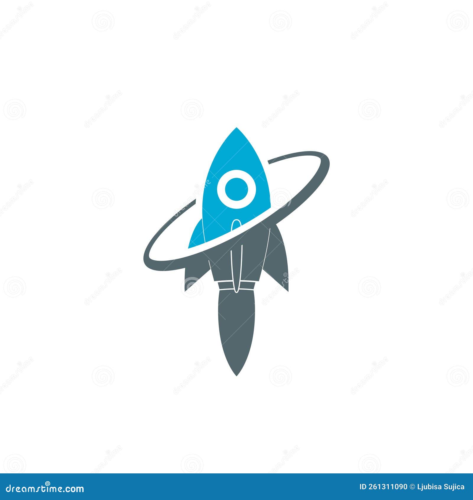 Rocket Logo Design Icon Template Isolated on White Background Stock ...