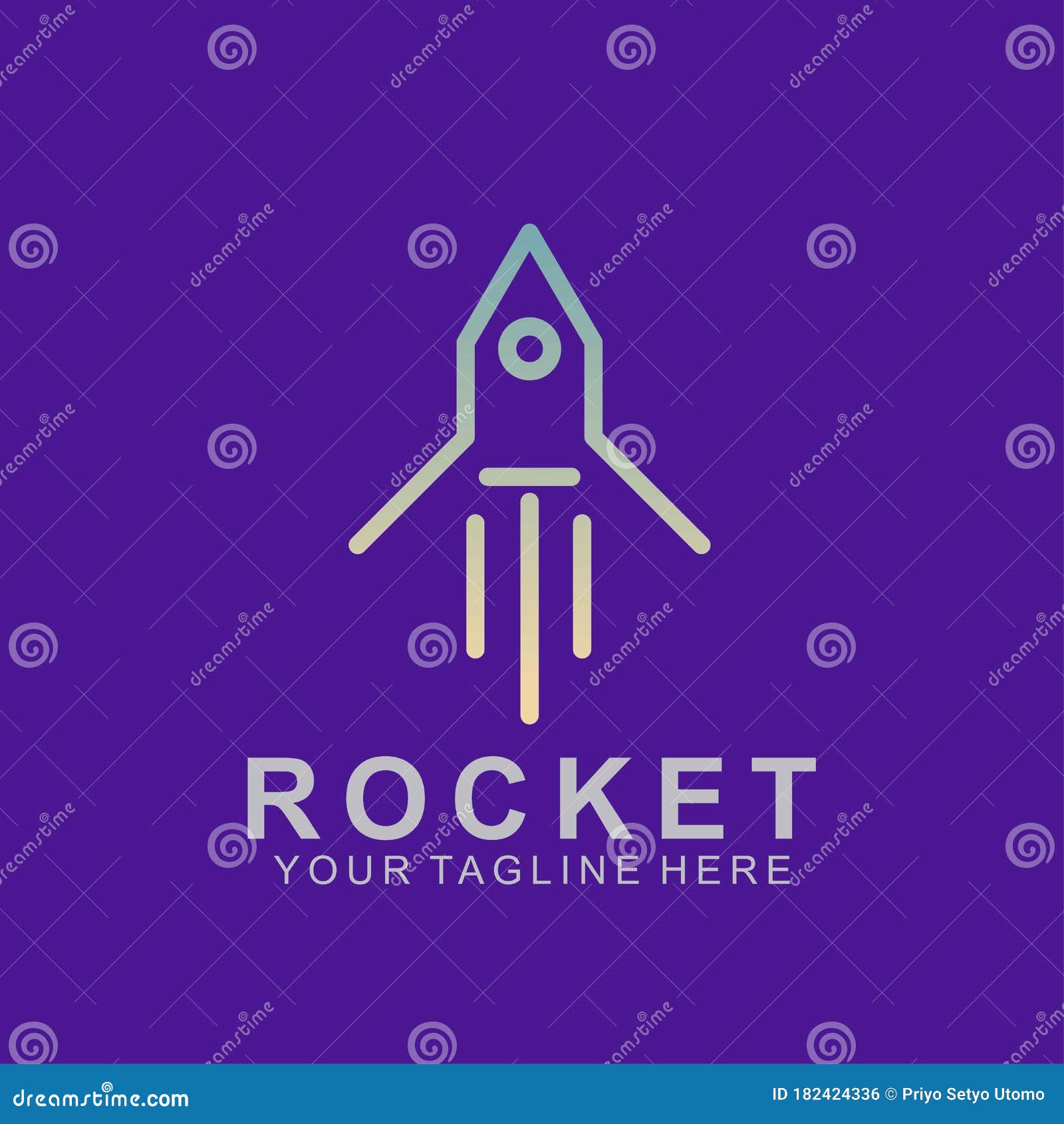 Rocket Logo Design with Modern Concept Stock Vector - Illustration of ...