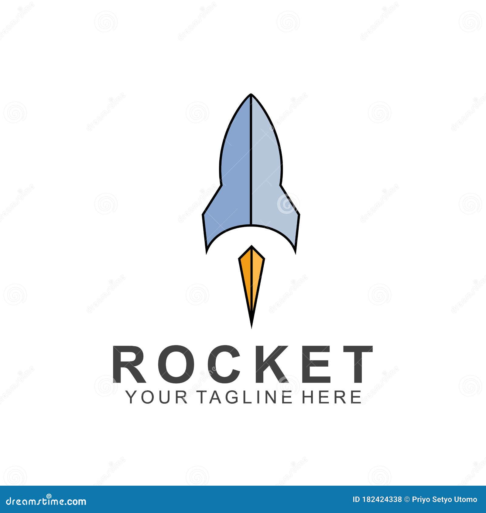 Rocket Logo Design with Modern Concept Stock Vector - Illustration of ...