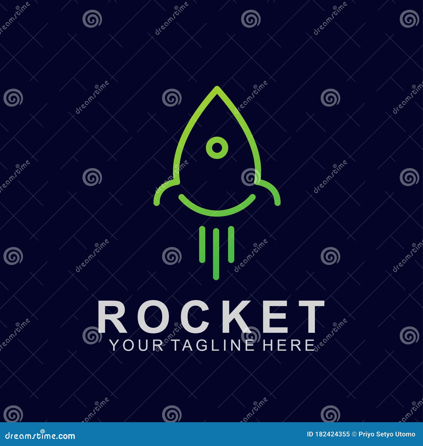 Rocket Logo Design with Modern Concept Stock Vector - Illustration of ...
