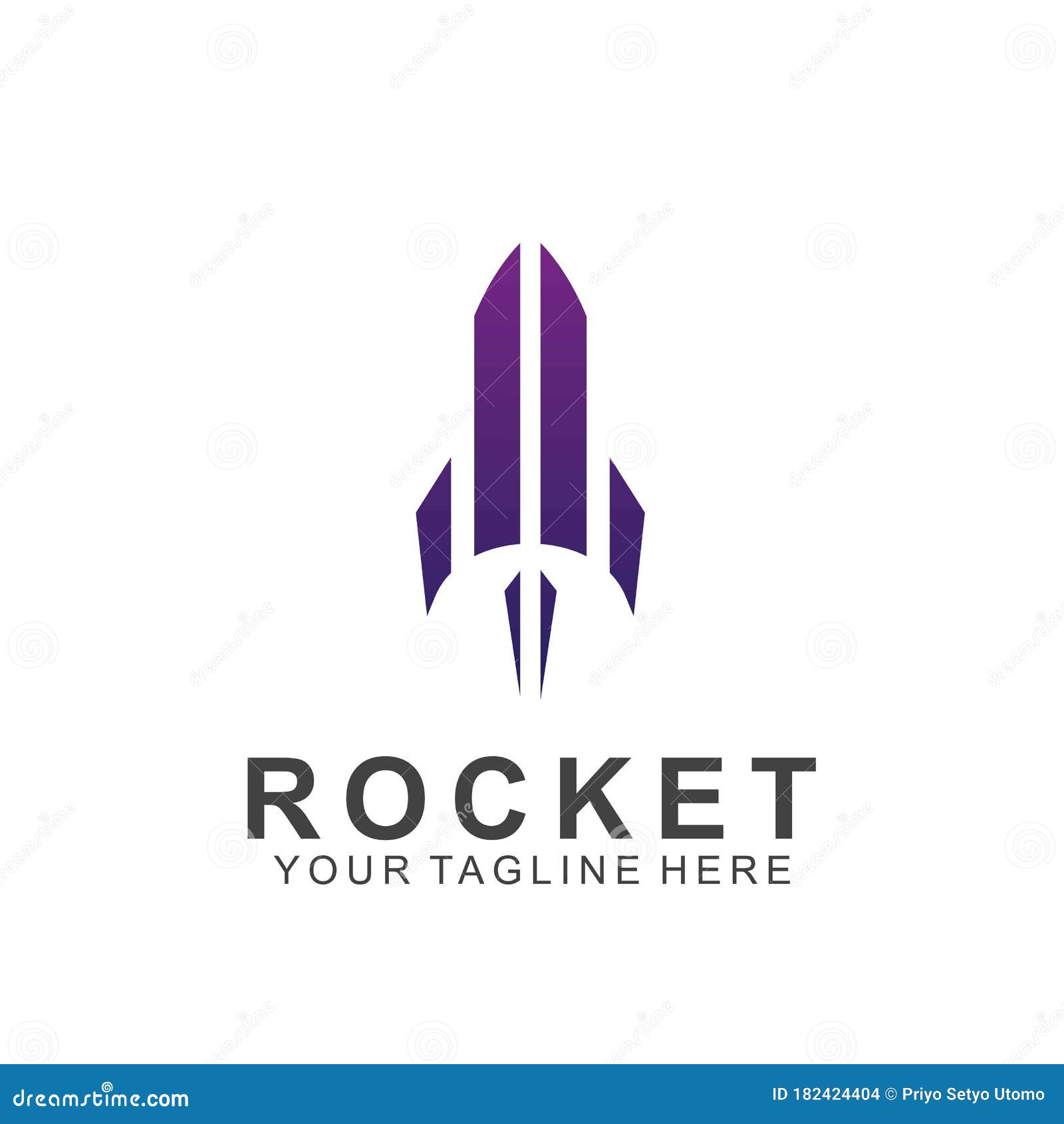 Rocket Logo Design with Modern Concept Stock Vector - Illustration of ...
