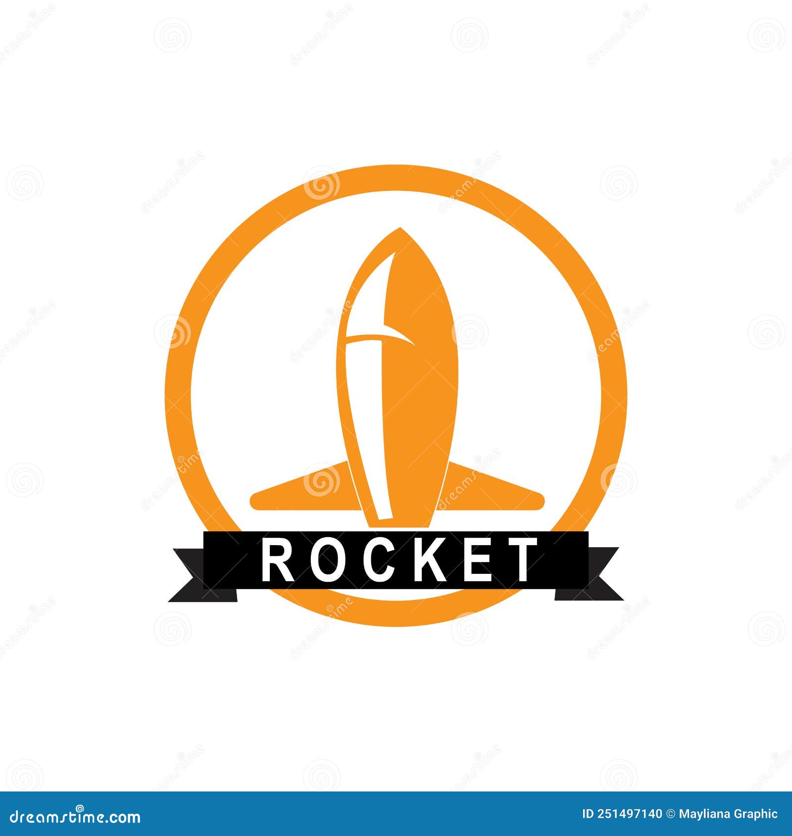 Rocket Logo Design, Space Exploration Vehicle Stock Vector ...