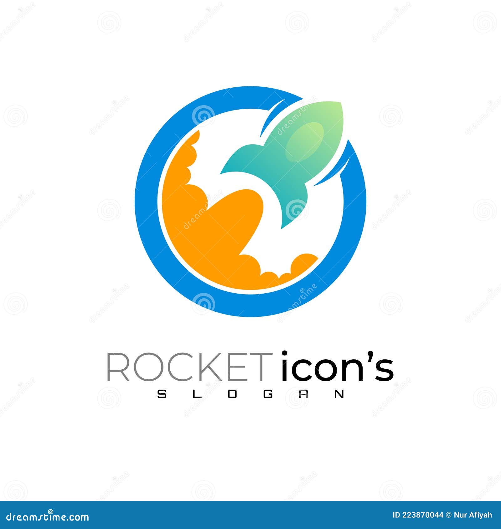 Rocket Logo that is Going Up, Vector Icons Stock Vector - Illustration ...