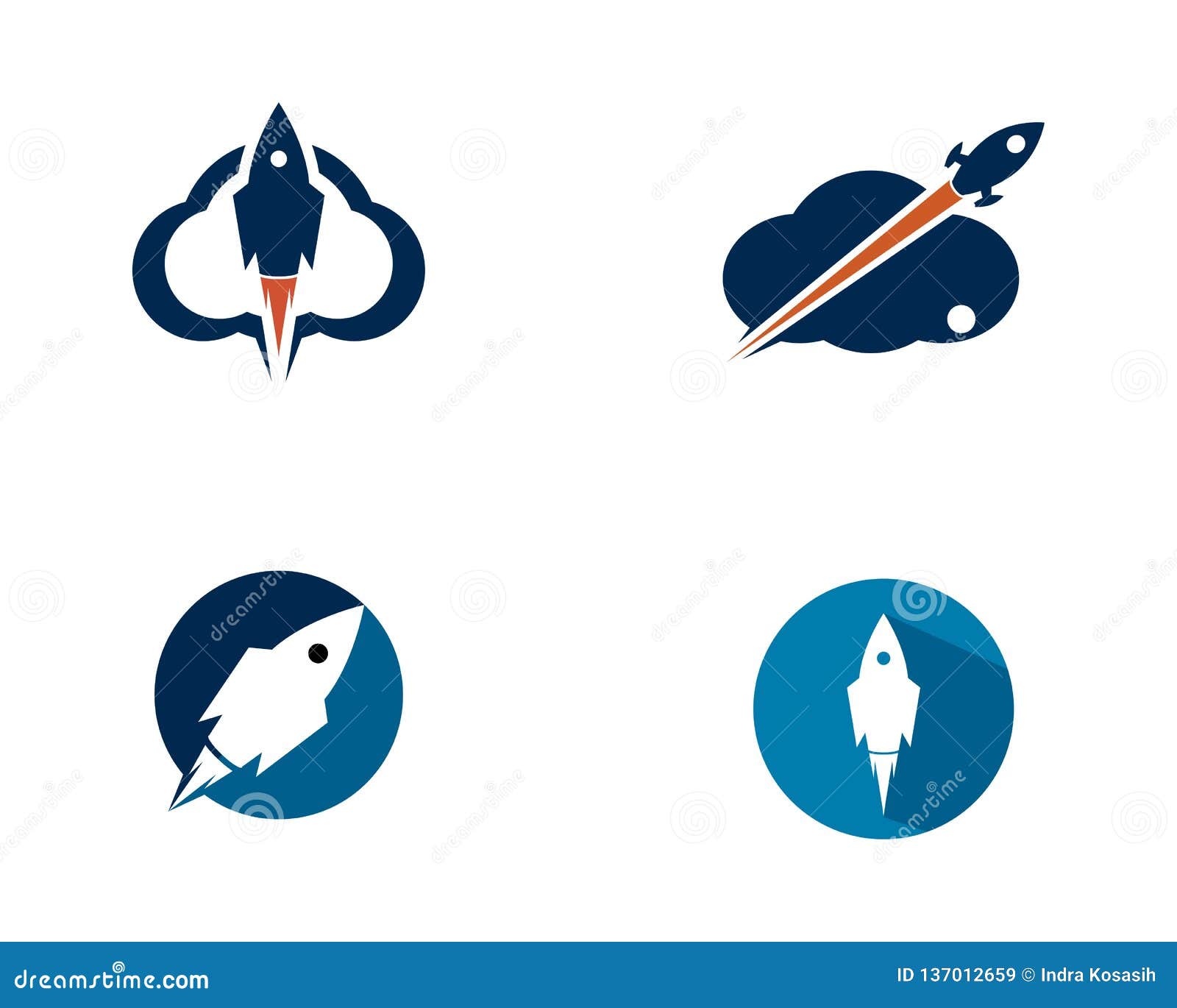 Rocket logo icon stock vector. Illustration of logo - 137012659
