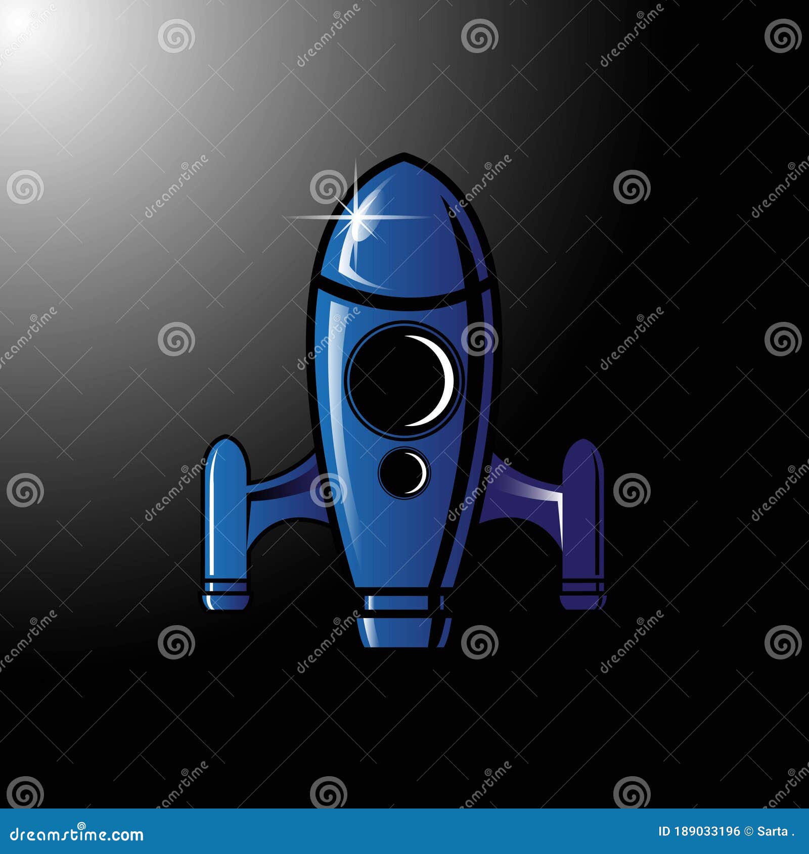 Rocket Logo Icon Symbol Vector with Cartoon Style Stock Vector ...