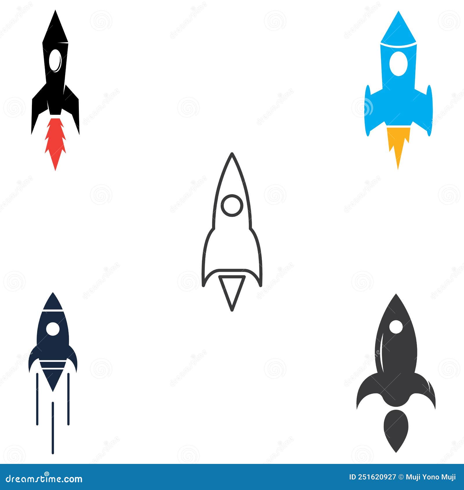 Rocket Logo and Symbol Design Vector Illustration Stock Vector ...