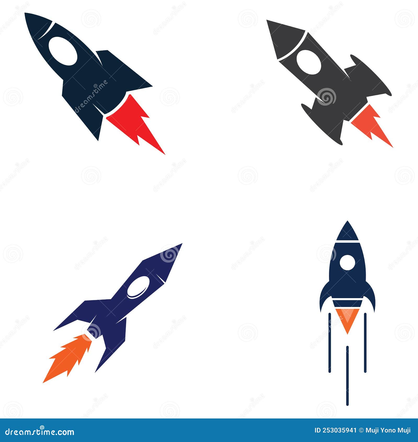 Rocket Logo and Symbol Design Vector Illustration Stock Vector ...
