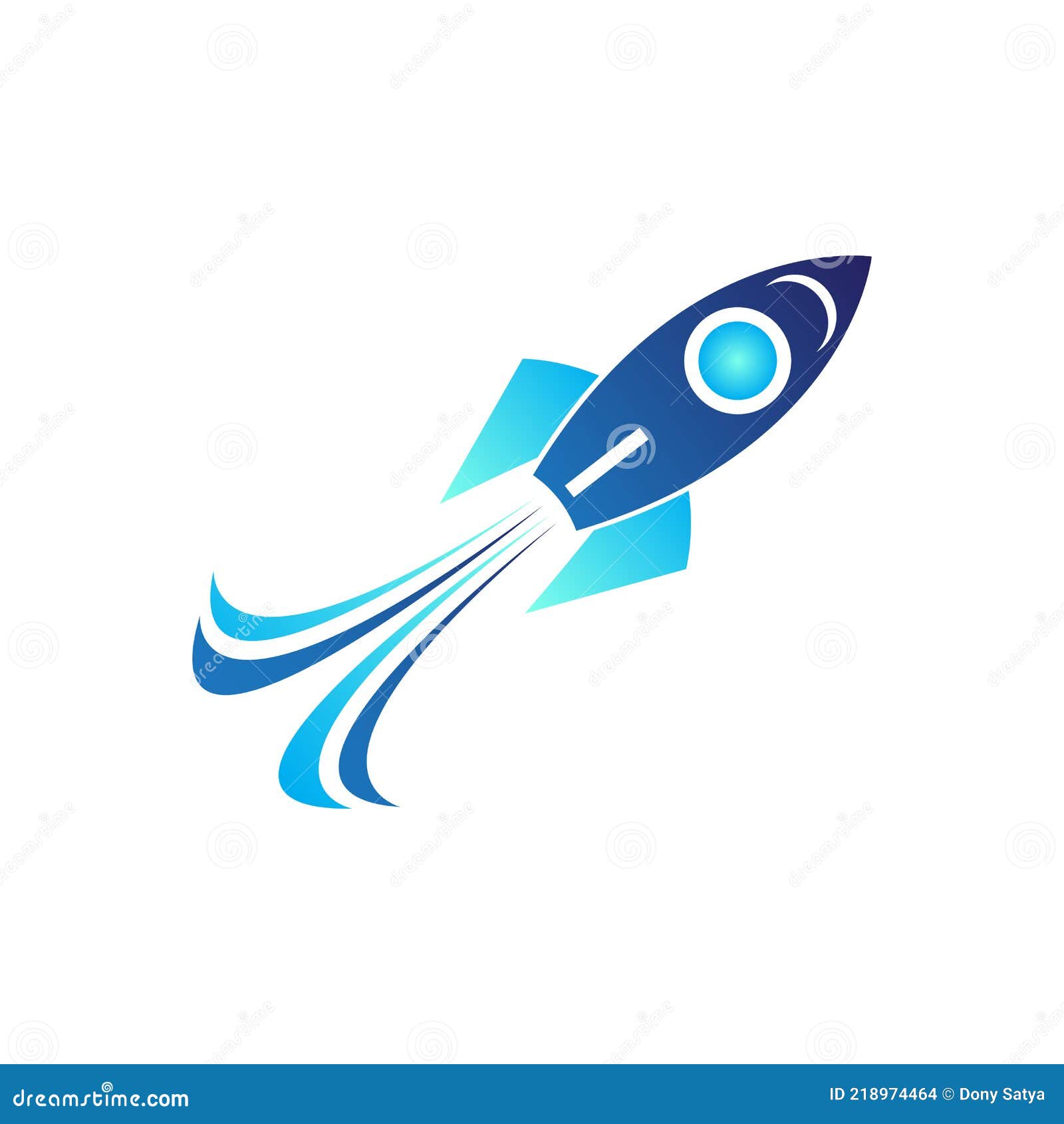 Rocket Logo Template Design Vector in Isolated White Background Stock ...