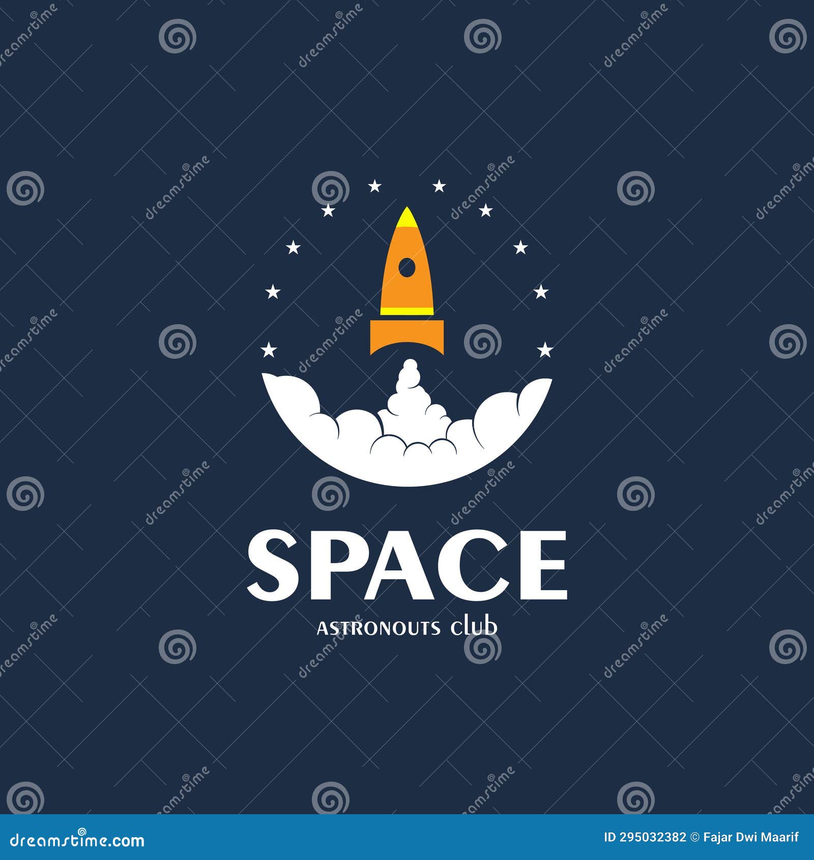 Rocket Logo Template Label, Minimalist Spaceship Icon Design ...