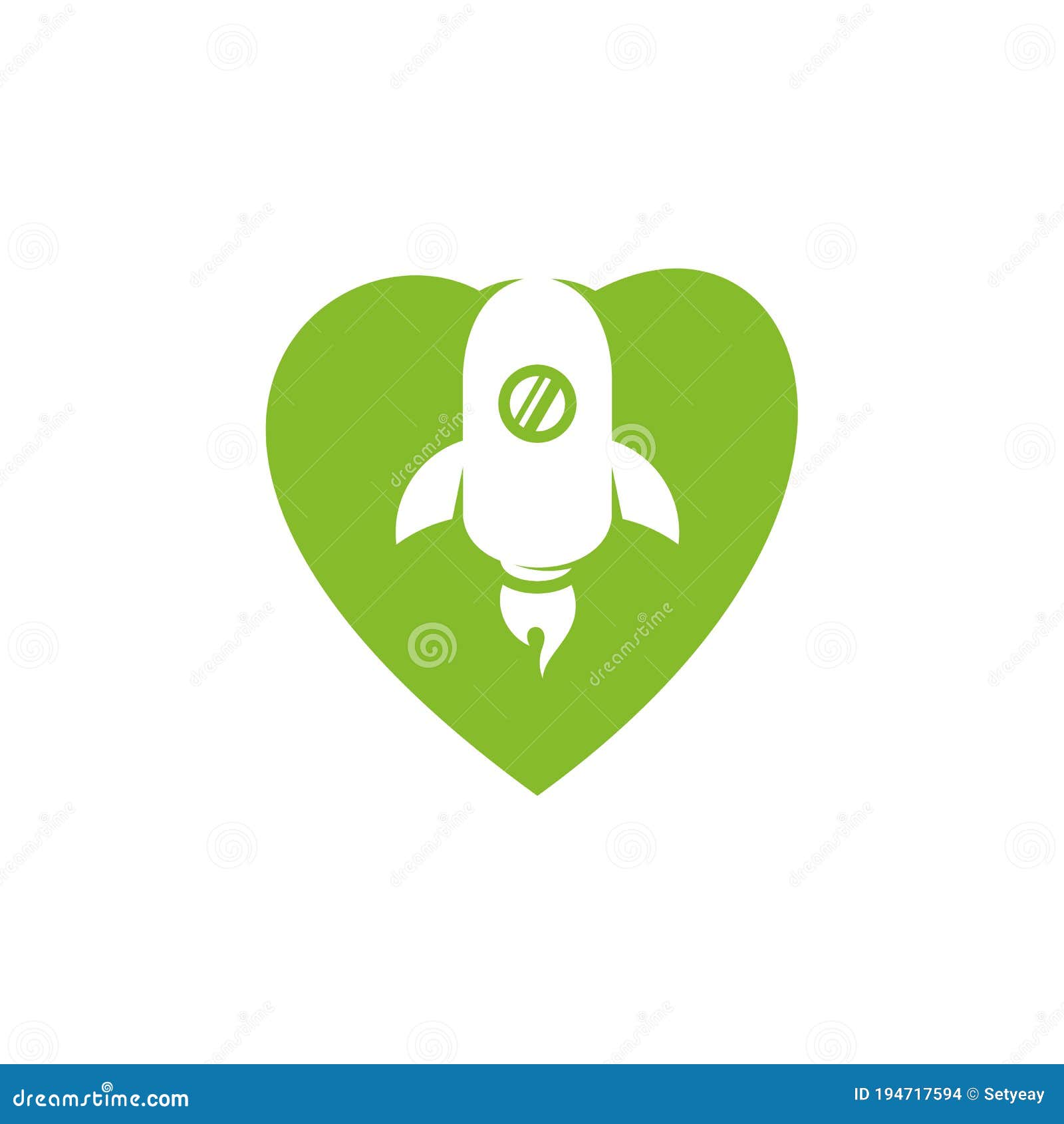 Rocket Love Logo Icon Vector Template, Creative Design, Symbol Stock ...