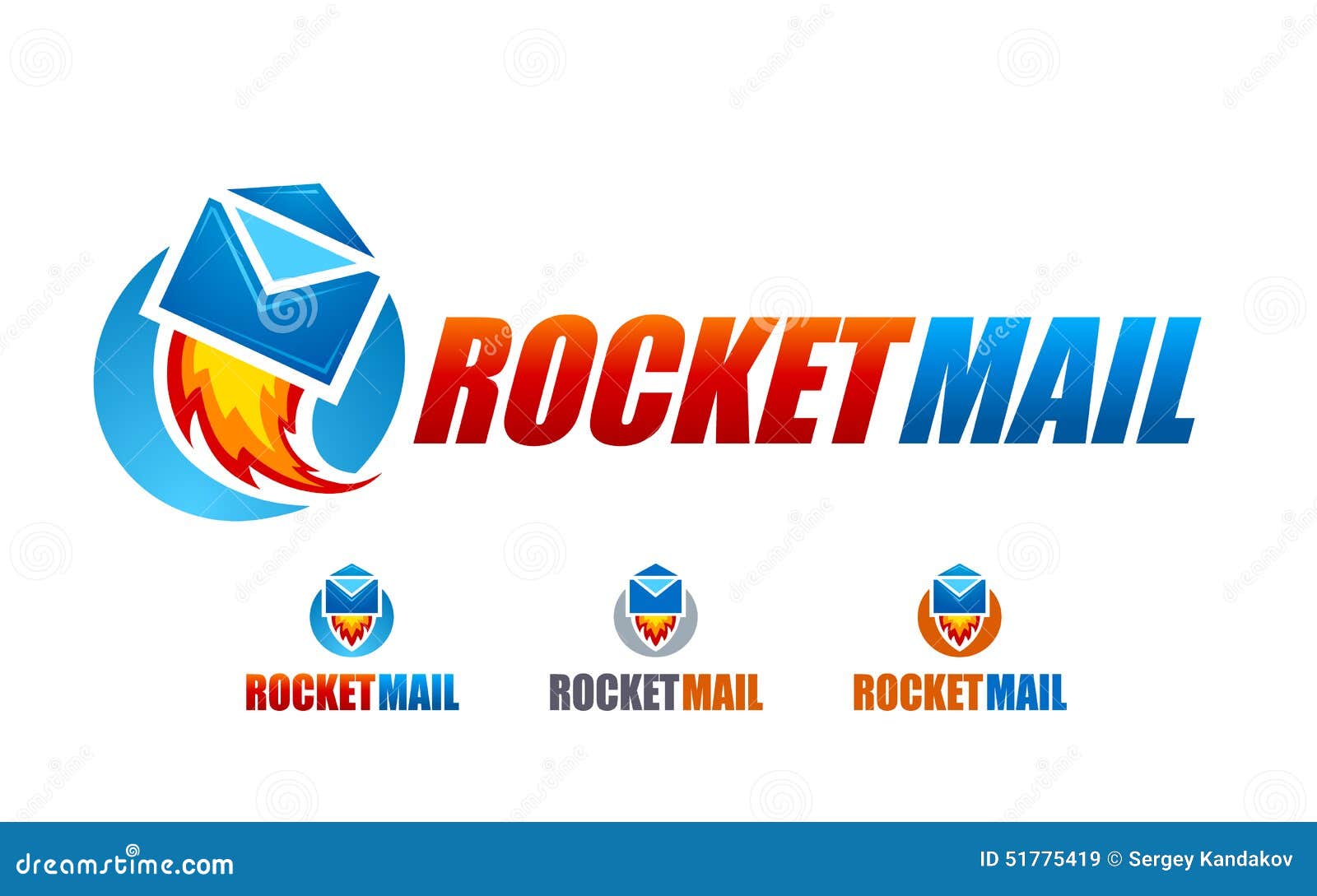 Rocket Mail Logo ilustración del vector. Ilustración de éxito - 51775419