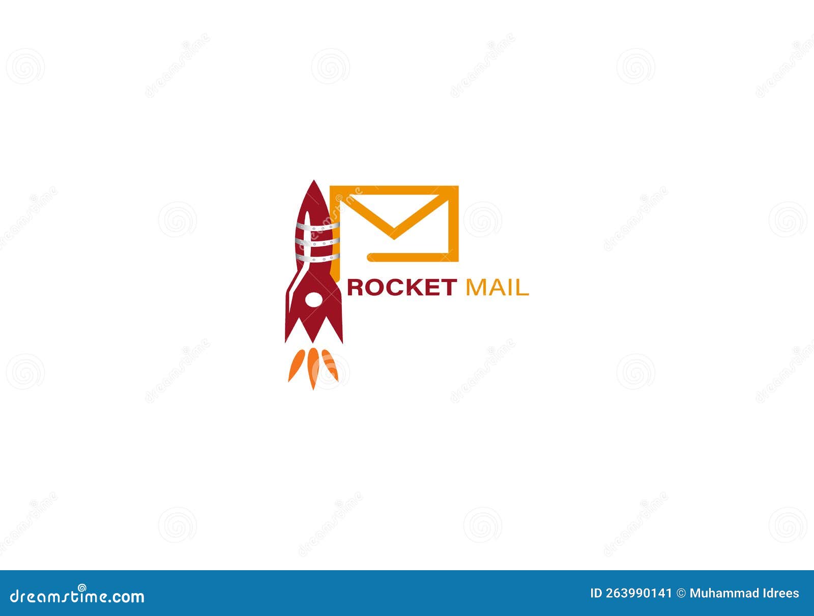 Rocket Mail Logo and Icon Design Template, Mail Rocket Logo Template Vector Stock Illustration ...