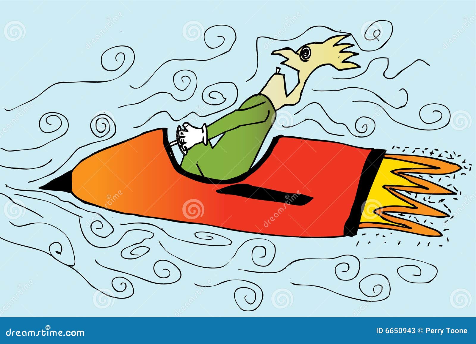 Rocket Man stock vector. Illustration of spaceship, space - 6650943