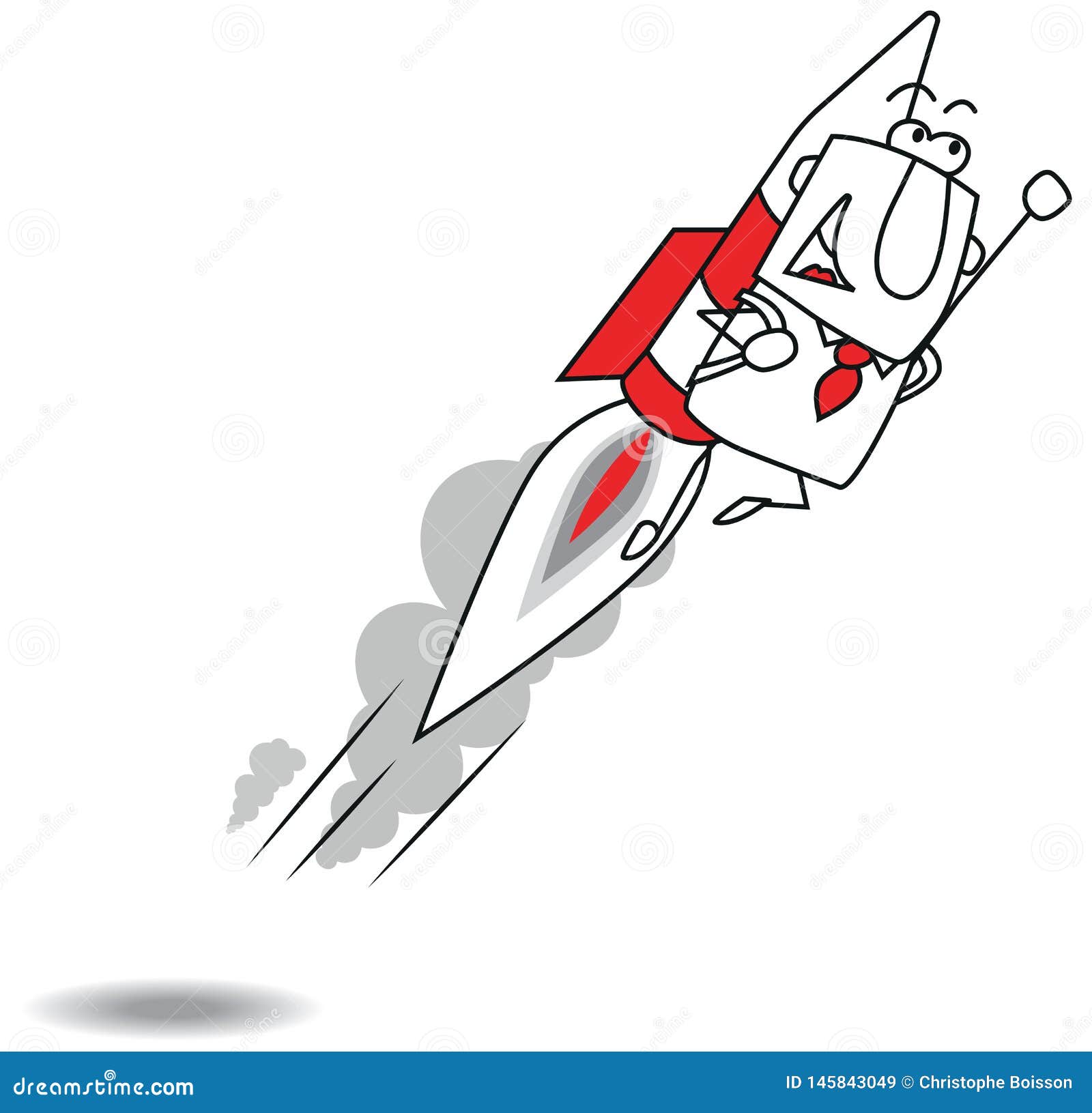 The rocket man stock vector. Illustration of adventure - 145843049