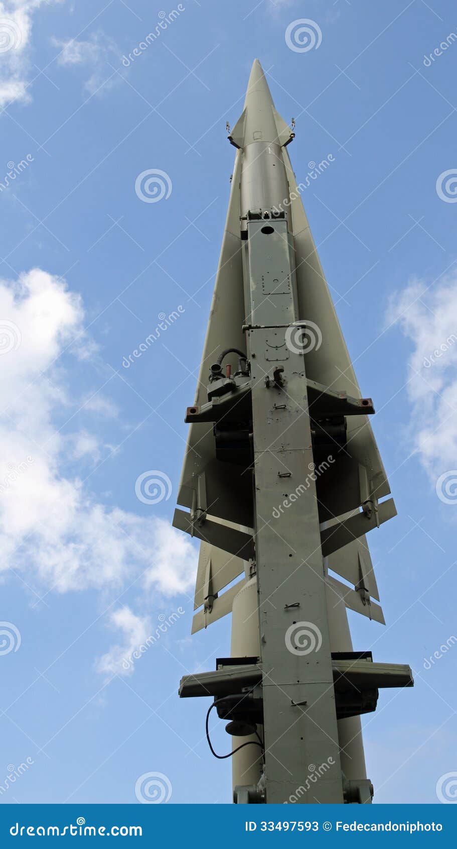 Rocket with Military Explosive Warhead for the War 4 Stock Image ...