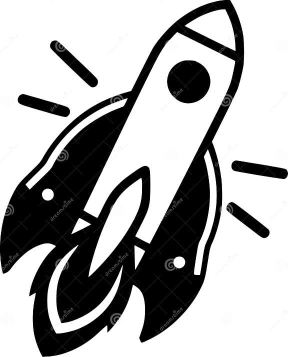 Rocket - Minimalist and Flat Logo - Vector Illustration Stock Vector ...