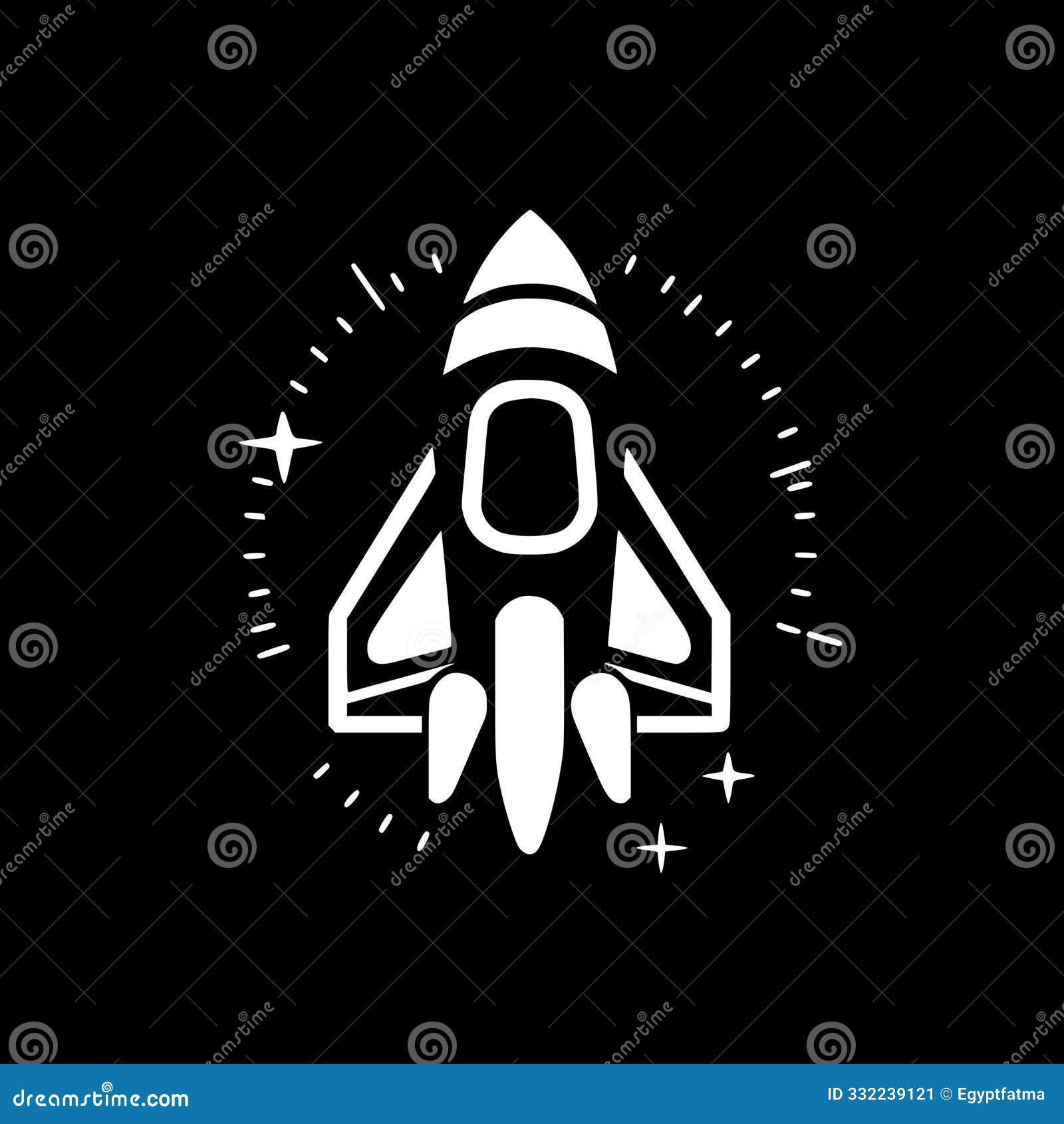 Rocket - Minimalist and Simple Silhouette - Vector Illustration Stock ...