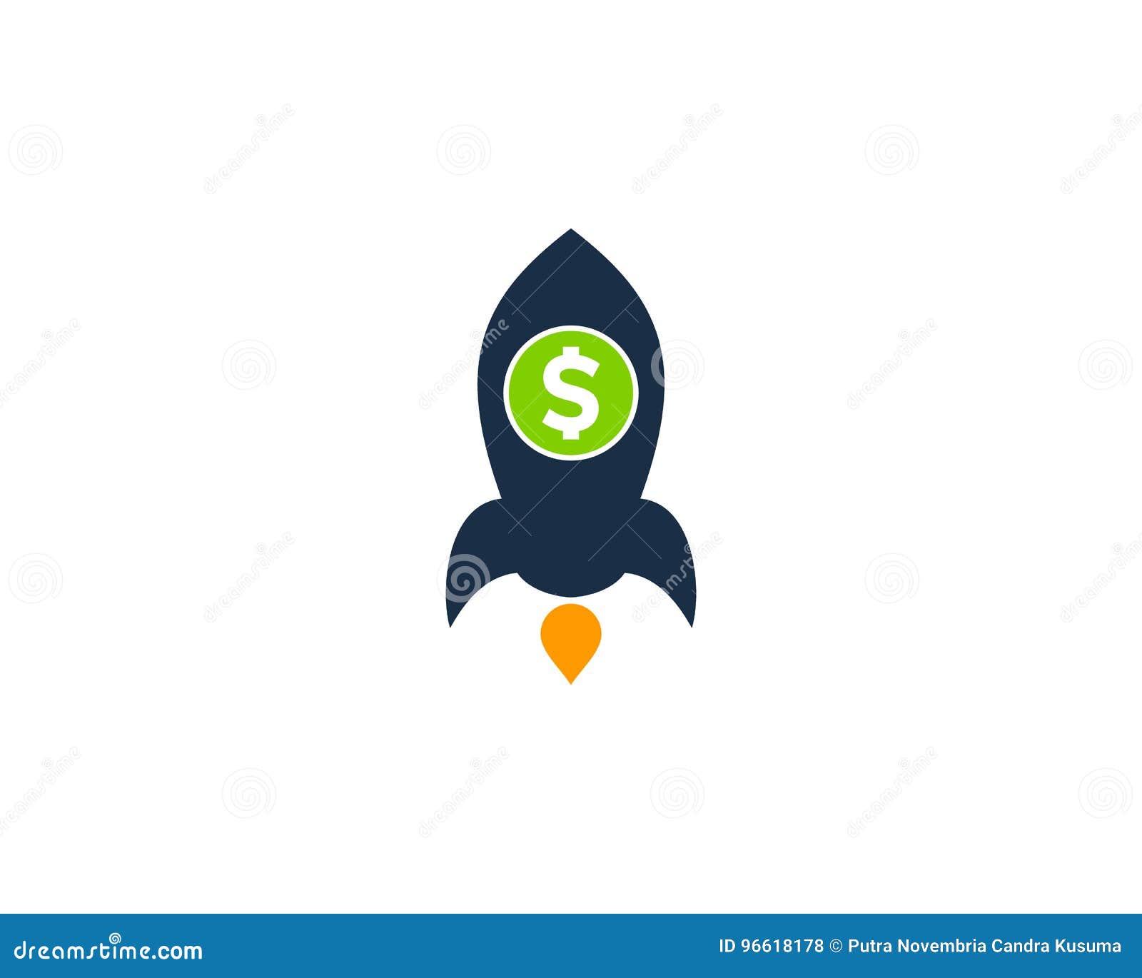 Rocket Money Icon Logo Design-Element Vector Illustratie - Illustration ...