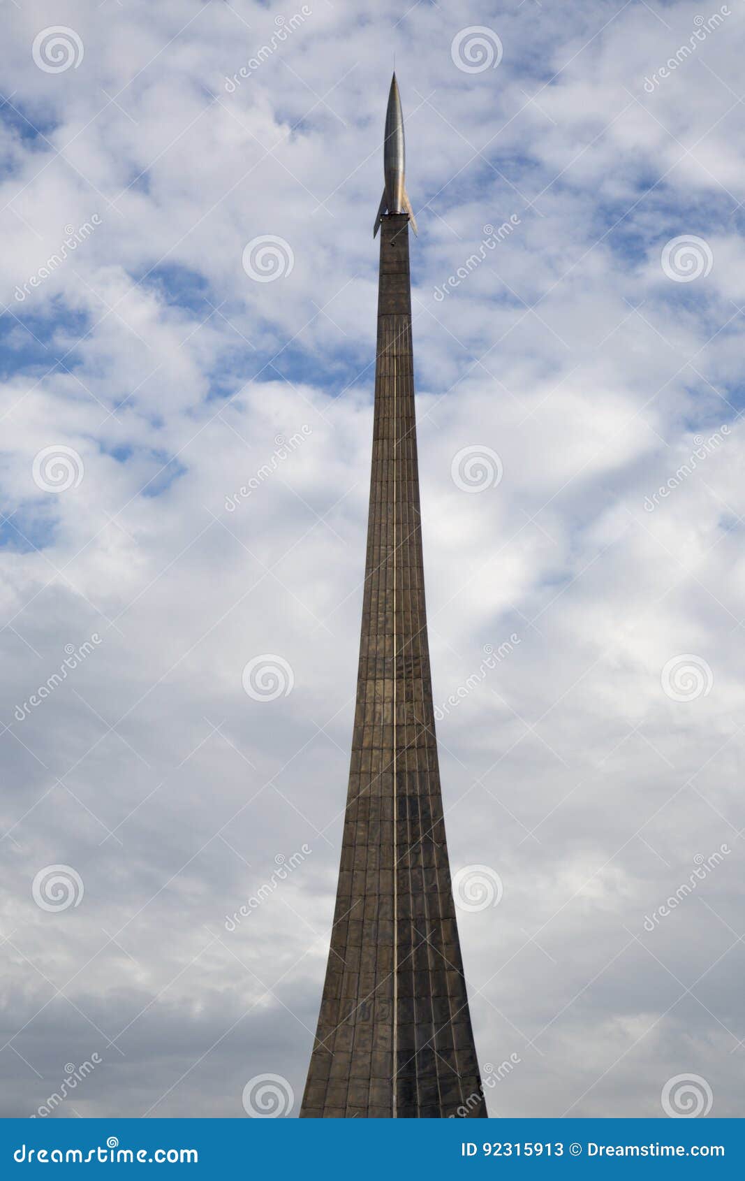 Rocket Monument in Moscow stock image. Image of famous - 92315913